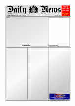 Newspaper writing templates (SB6535) - SparkleBox