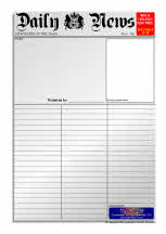 Newspaper writing templates (SB6535) - SparkleBox