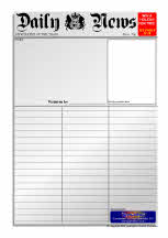 Newspaper writing templates (SB6535) - SparkleBox