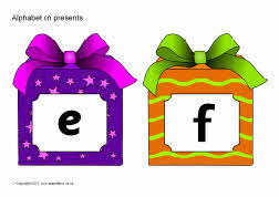 Alphabet on presents (SB6548) - SparkleBox
