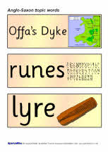 Anglo-Saxons topic word cards (SB6556) - SparkleBox