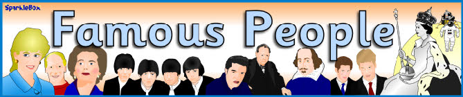 Famous People display banner (SB6562) - SparkleBox