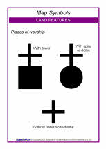 Map symbols posters (SB6588) - SparkleBox