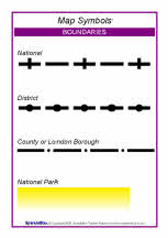 Map symbols posters (SB6588) - SparkleBox