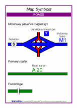 Map symbols posters (SB6588) - SparkleBox