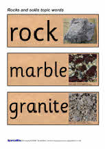 Rocks and soils topic word cards (SB6591) - SparkleBox
