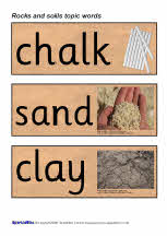 Rocks and soils topic word cards (SB6591) - SparkleBox