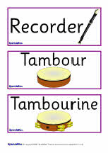 Musical instrument labels (SB6616) - SparkleBox