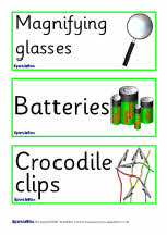 Science cupboard resource labels (SB6644) - SparkleBox