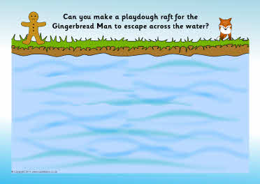 Gingerbread Man playdough mats (SB6674) - SparkleBox