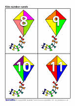 Numbers on kites flashcards 0-1000 (SB6730) - SparkleBox