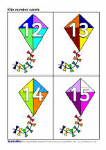 Numbers on kites flashcards 0-1000 (SB6730) - SparkleBox