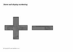 Stone wall-themed display numbering (SB6725) - SparkleBox