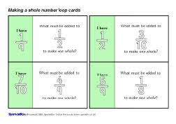 Making a whole number loop cards (SB6748) - SparkleBox