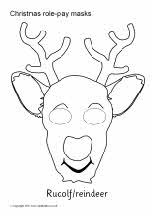 Christmas role-play masks - black and white (SB6768) - SparkleBox