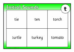 Initial sounds bingo: t (SB6765) - SparkleBox