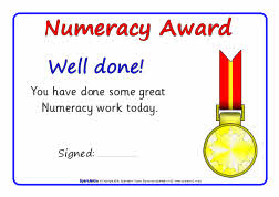 KS2 Numeracy certificates (SB6813) - SparkleBox
