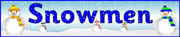 Snowmen display banner (SB6818) - SparkleBox