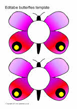 Editable butterfly templates (SB6822) - SparkleBox