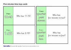 5 minutes time loop cards (SB6838) - SparkleBox