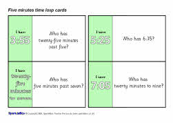 5 minutes time loop cards (SB6838) - SparkleBox
