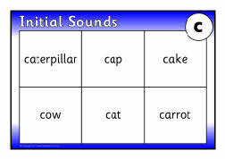 Initial sounds bingo: c (SB6860) - SparkleBox
