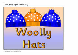 Winter-themed class group signs - A4 (SB6854) - SparkleBox