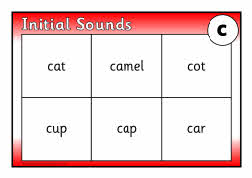 Initial sounds bingo: c (SB6860) - SparkleBox
