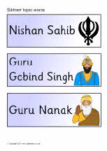 Sikhism topic word cards (SB6880) - SparkleBox