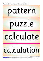 Year 3 maths vocabulary cards: Solving problems (SB6883) - SparkleBox