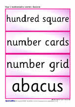 General Year 3 maths vocabulary cards (SB6886) - SparkleBox