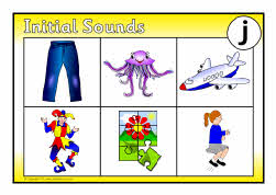 Initial sounds bingo: j (SB6892) - SparkleBox