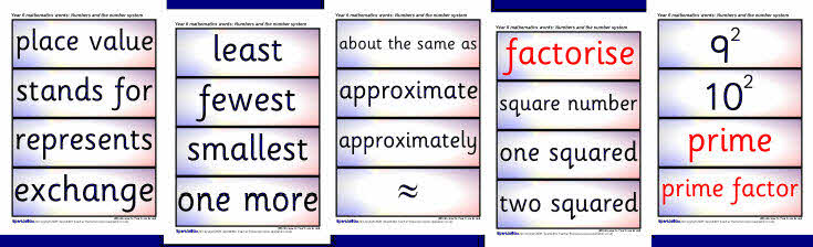 Year 6 maths vocabulary cards: Numbers and the number system (SB6907 ...