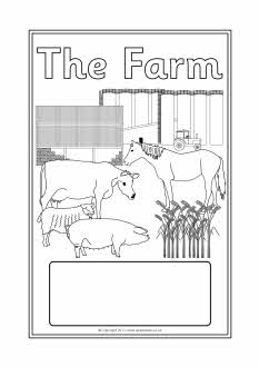 The Farm editable topic book covers (SB6915) - SparkleBox