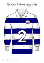 Numbers 0-50 on rugby shirts (SB6912) - SparkleBox