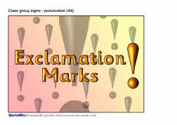 Punctuation marks class group signs - A4 (SB6930) - SparkleBox