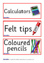 KS2 red-themed classroom signs and labels pack (SB6946) - SparkleBox