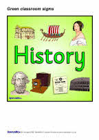 KS2 green-themed classroom signs and labels pack (SB6945) - SparkleBox