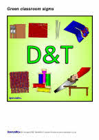 KS2 green-themed classroom signs and labels pack (SB6945) - SparkleBox