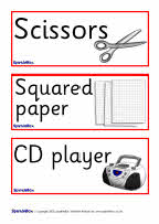 KS2 red-themed classroom signs and labels pack (SB6946) - SparkleBox