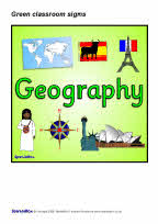 KS2 green-themed classroom signs and labels pack (SB6945) - SparkleBox