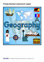 KS2 pirate-themed classroom signs and labels pack (SB6960) - SparkleBox