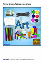 KS2 pirate-themed classroom signs and labels pack (SB6960) - SparkleBox