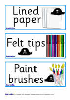 KS2 pirate-themed classroom signs and labels pack (SB6960) - SparkleBox