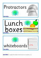 KS2 peacock-themed classroom signs and labels pack (SB6962) - SparkleBox