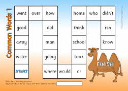 Common words board games (SB6999) - SparkleBox