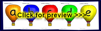 Hot Air Balloon Alphabet & Phonics Printable Classroom Display ...