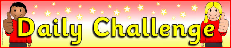 Daily Challenge display banner (SB7018) - SparkleBox