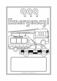999 Emergency editable topic book covers (SB7006) - SparkleBox