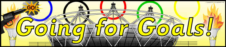 Going for Goals (Olympics theme) display banner (SB7022) - SparkleBox